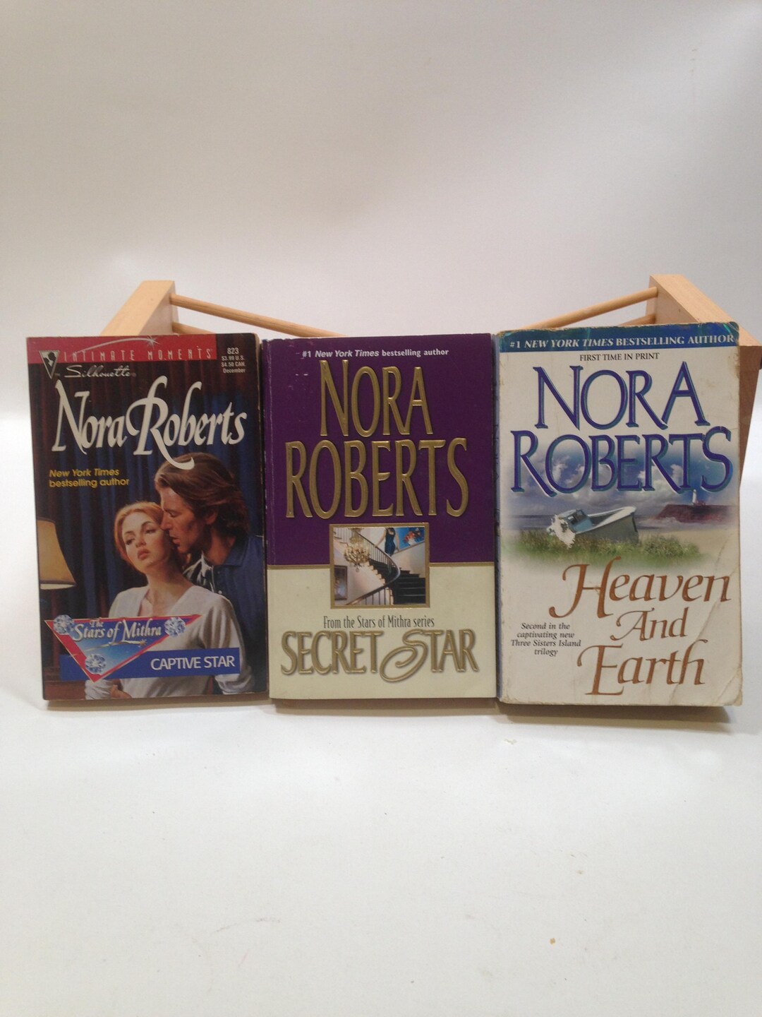 3 Romance Books by Nora Roberts, Heaven and Earth, Secret Star ...