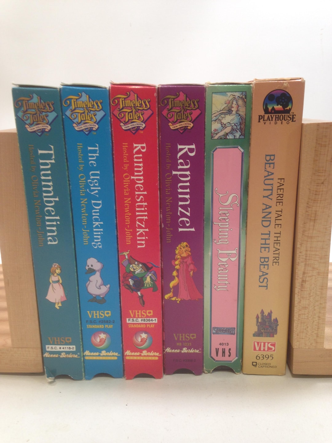 6 Fairy Tale VHS Tapes for Children, the Ugly Duckling, Sleeping Beauty ...