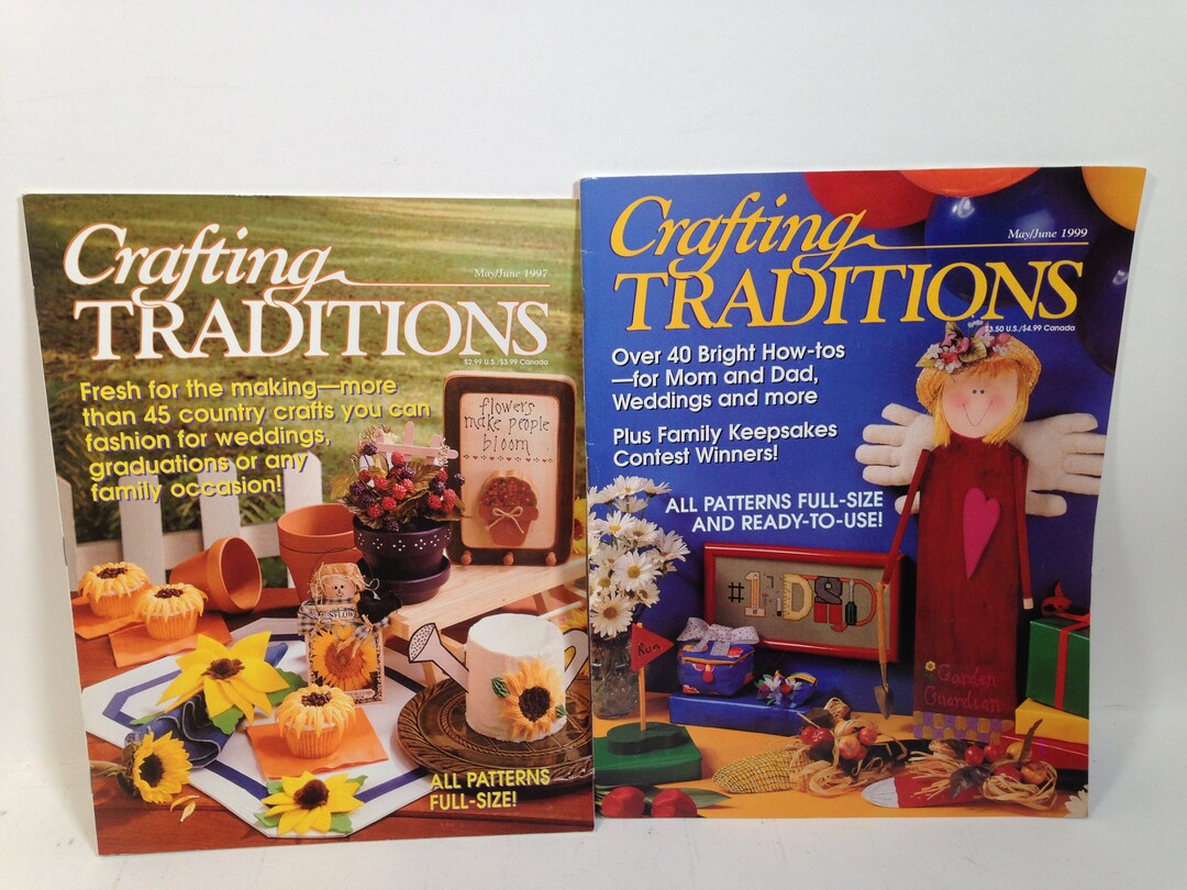 7 Vintage Crafting Magazines Late 1990s 0923 - Etsy