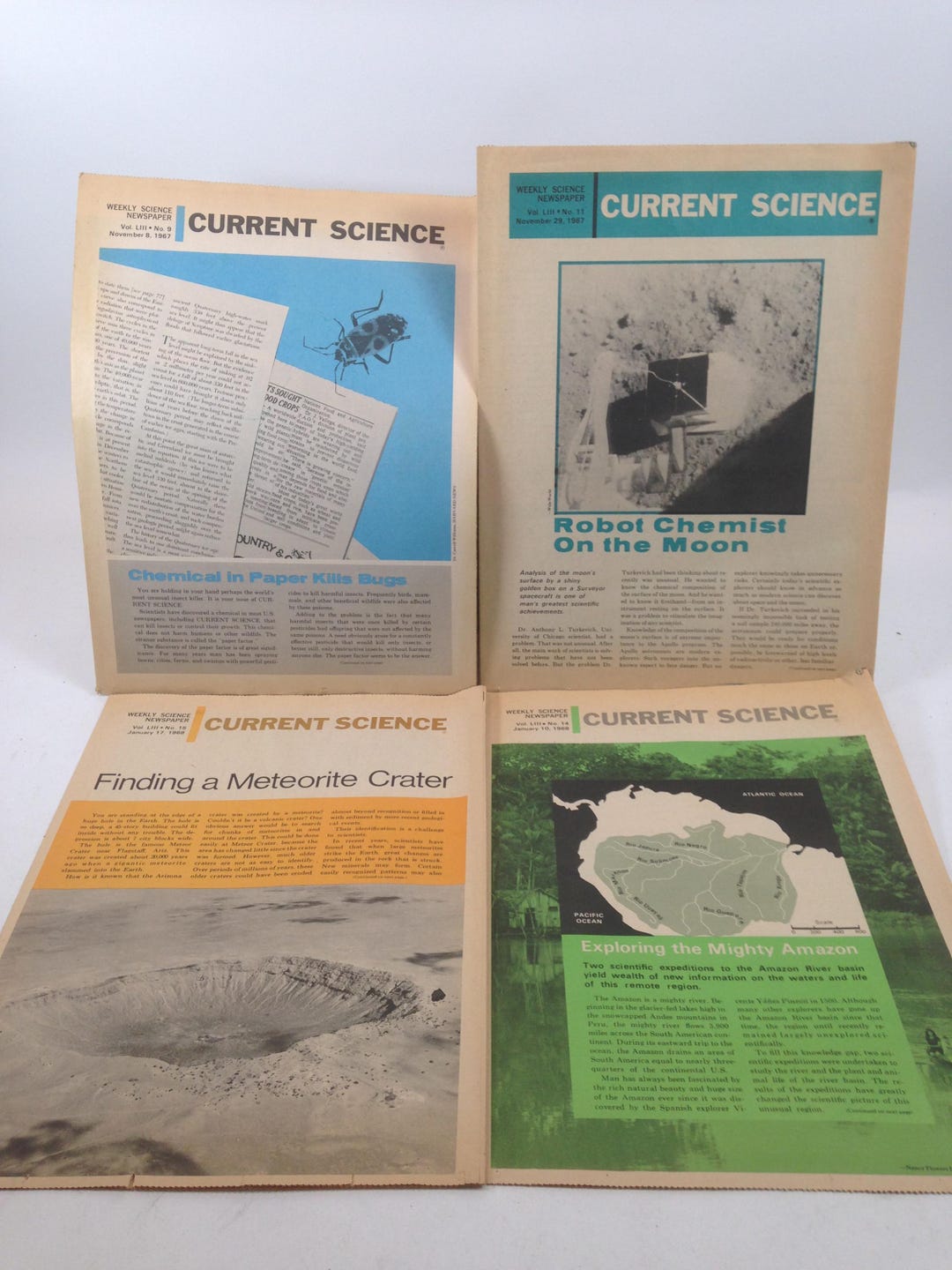 Current Science: Weekly Science Newspaper, 4 Issues 1967 & 1968 0225 - Etsy