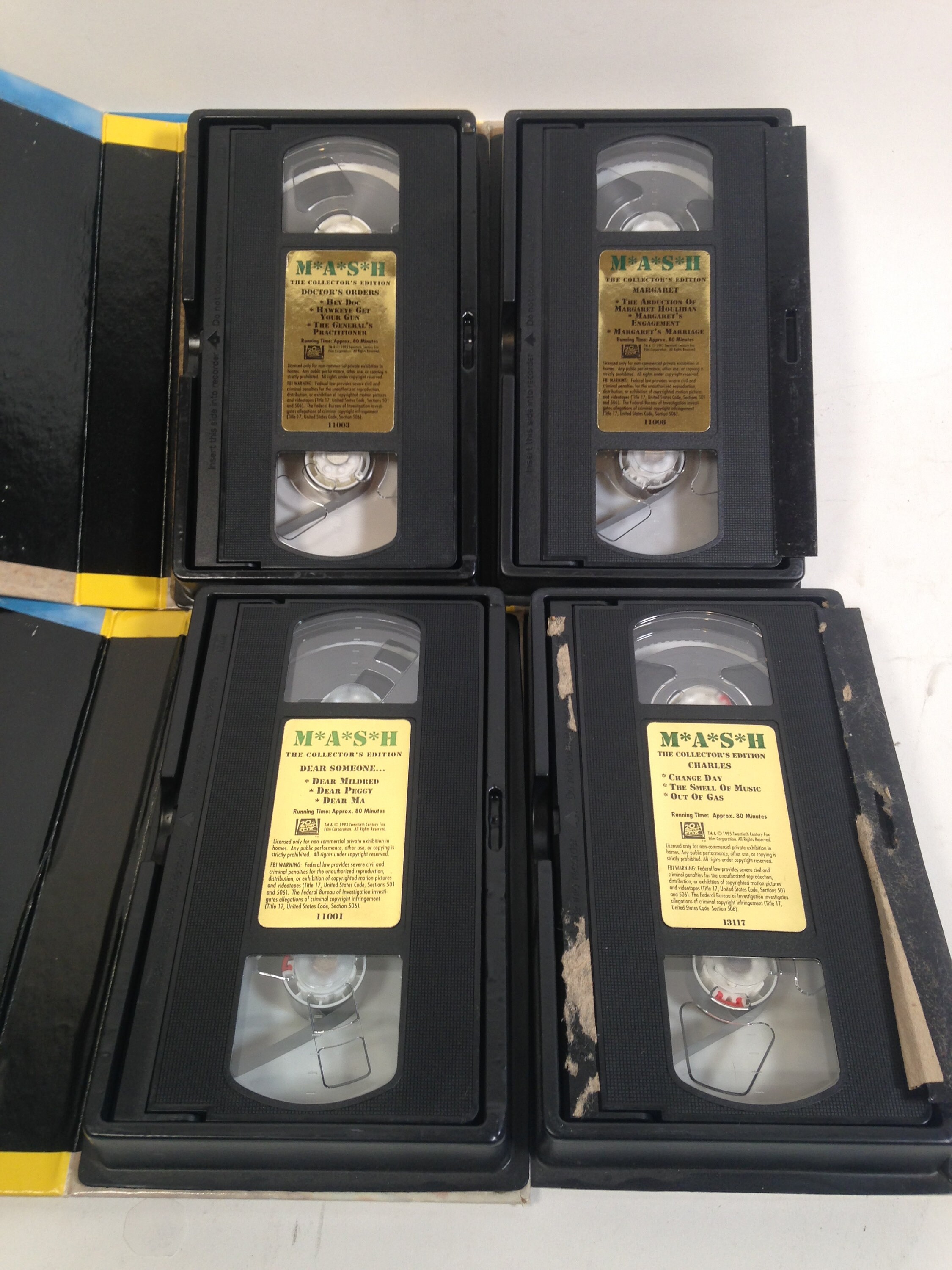 4 VHS Tapes MASH TV Sitcom Korean War 1022 - Etsy