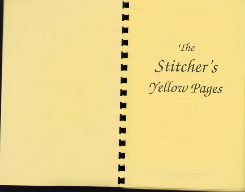 Vintage Book: the Stitcher's Yellow Pages, 1995, 1225 - Etsy