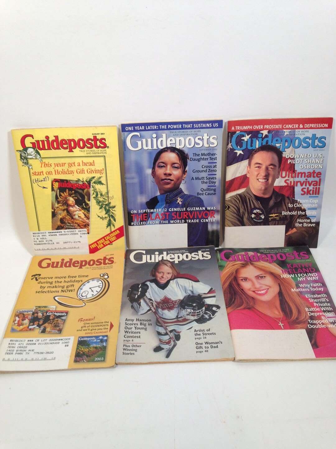 6 Issues of the Guideposts Magazine 2001 and 2002 0124 - Etsy