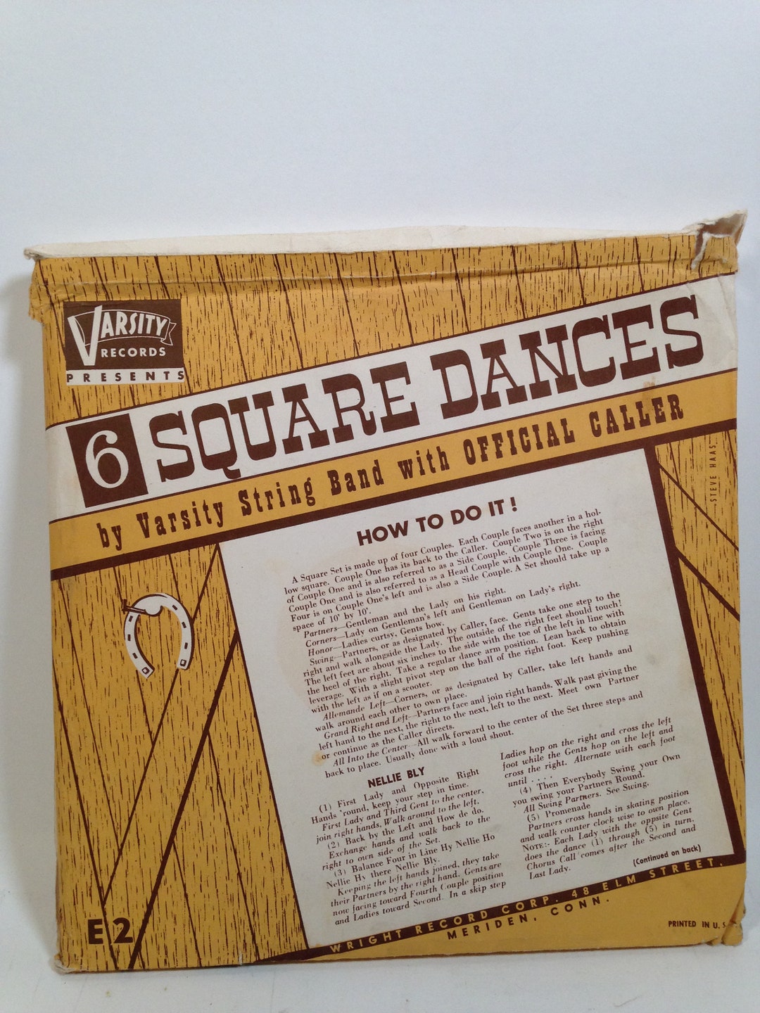 6 Square Dances - Vintage 10" Record Set Varsity Record 0823 - Etsy