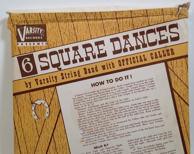 6 Square Dances - Vintage 10" Record Set Varsity Record 0823 - Etsy