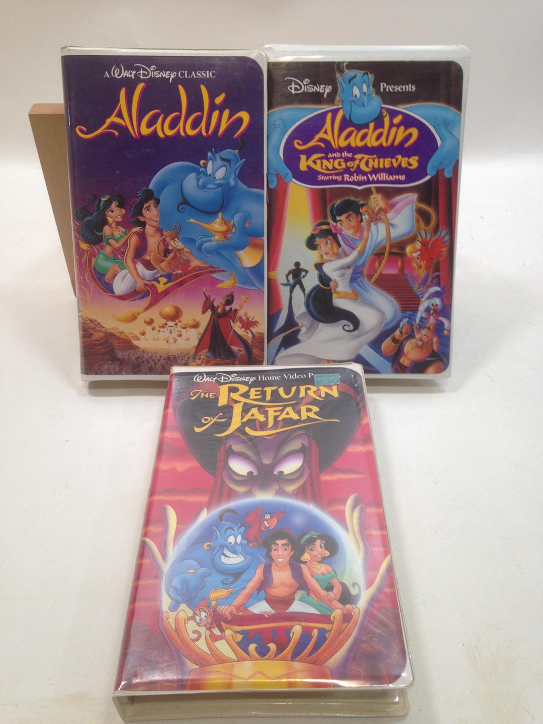 3 Disney Aladdin Animated Movies on VHS, Alladin, the Return of Jafar ...