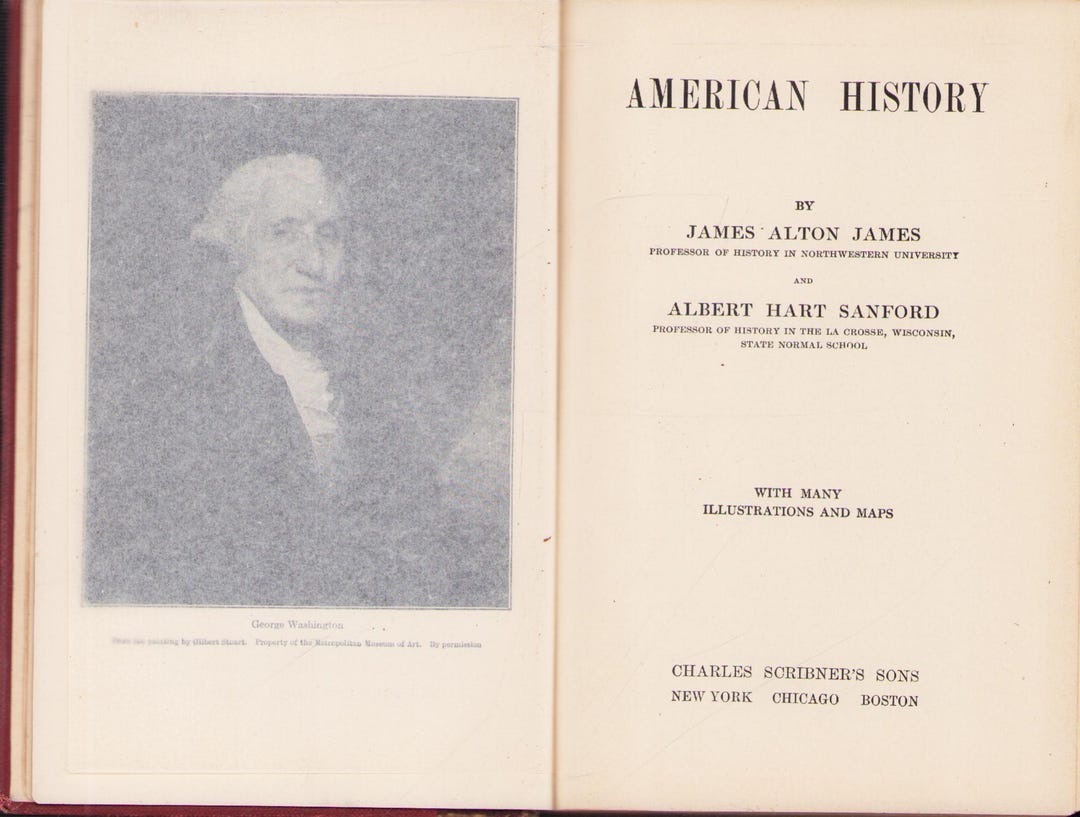 Vintage Book: American History by James Alton James & Albert Hart ...