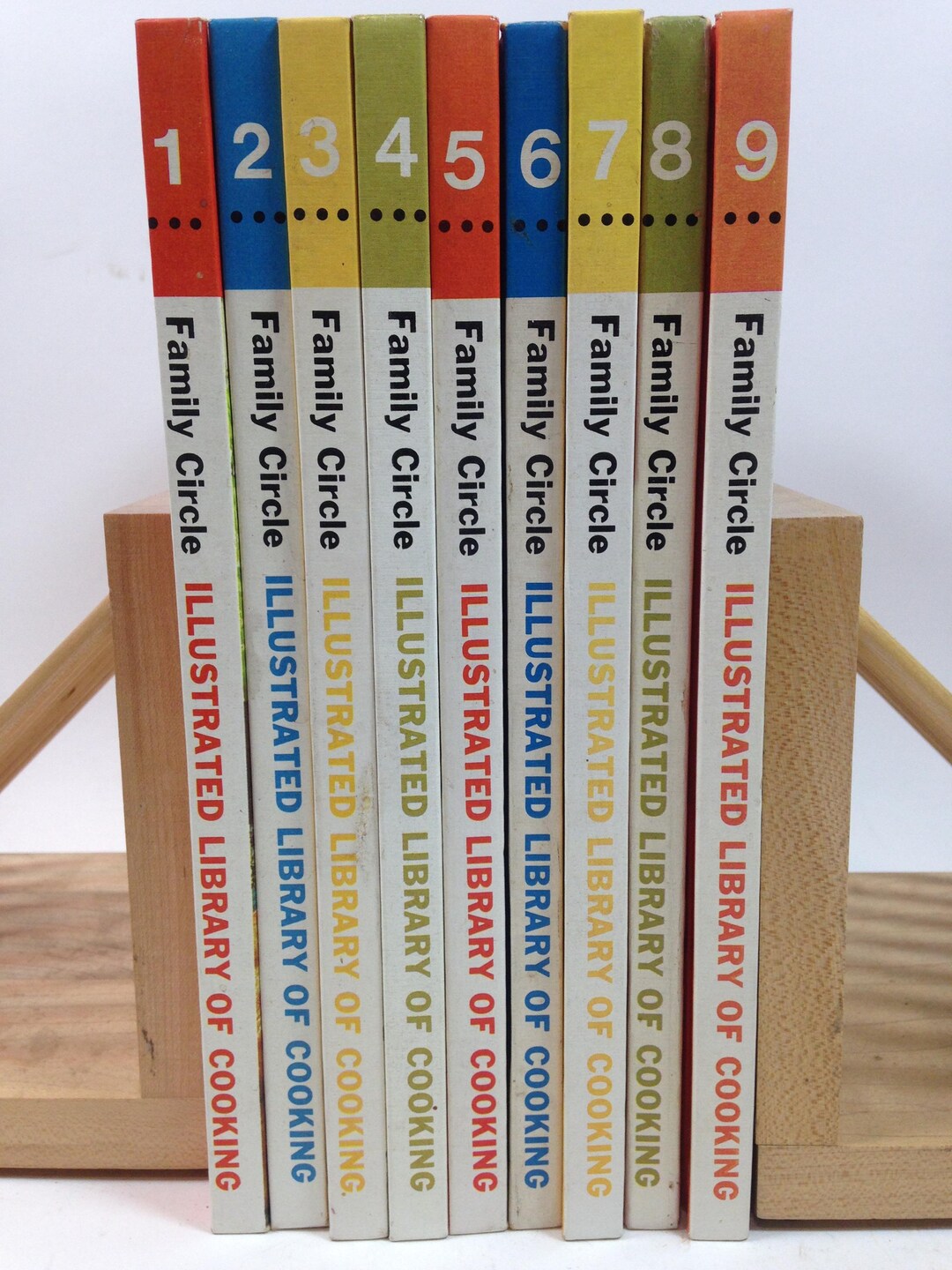 9 Vintage Family Circle Illustrated Library of Cooking, Vol 1-9, 1972 ...