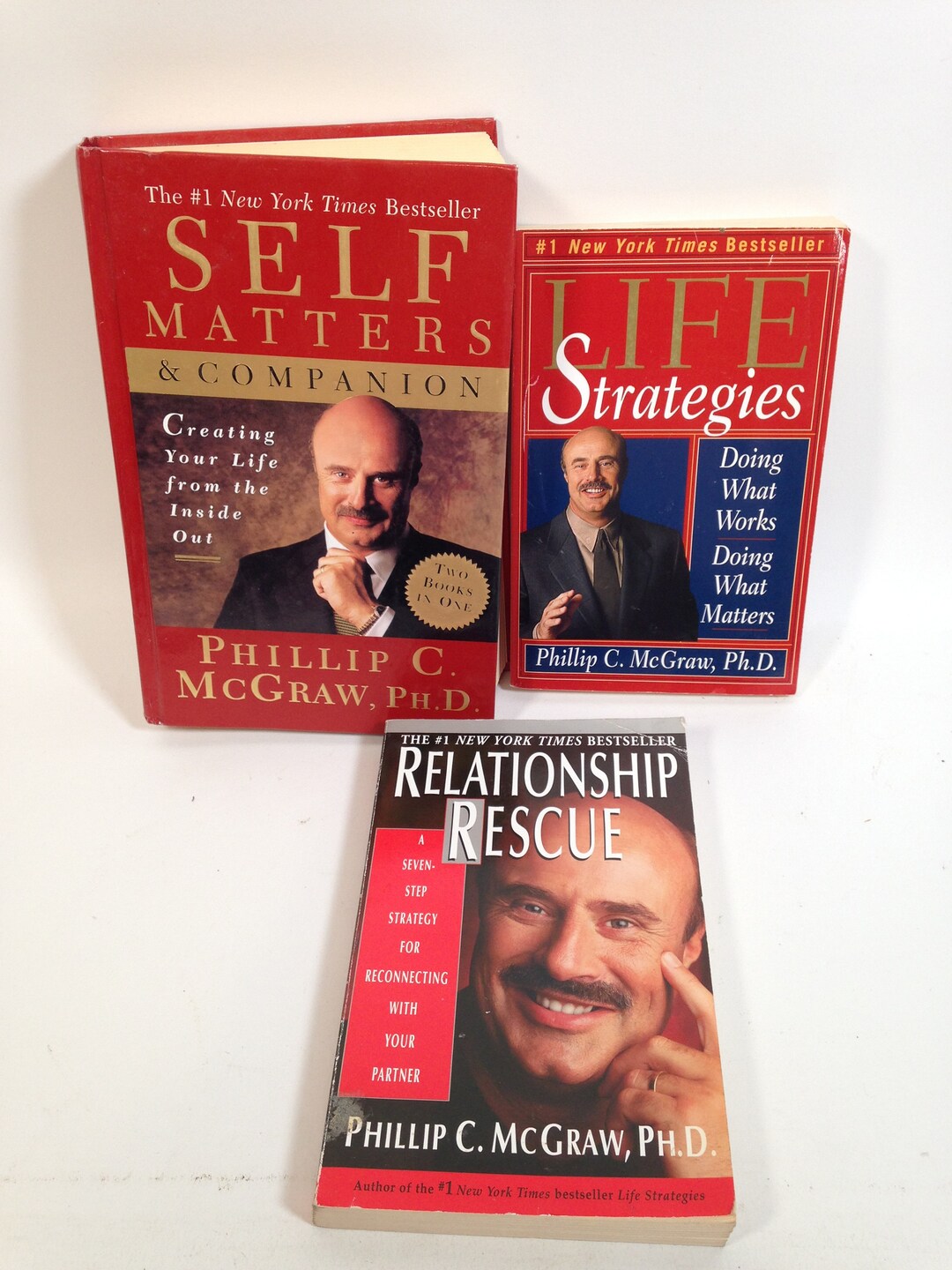 3 Books by Dr. Phil Mcgraw, Relationship Rescue and 2 More 0724 - Etsy