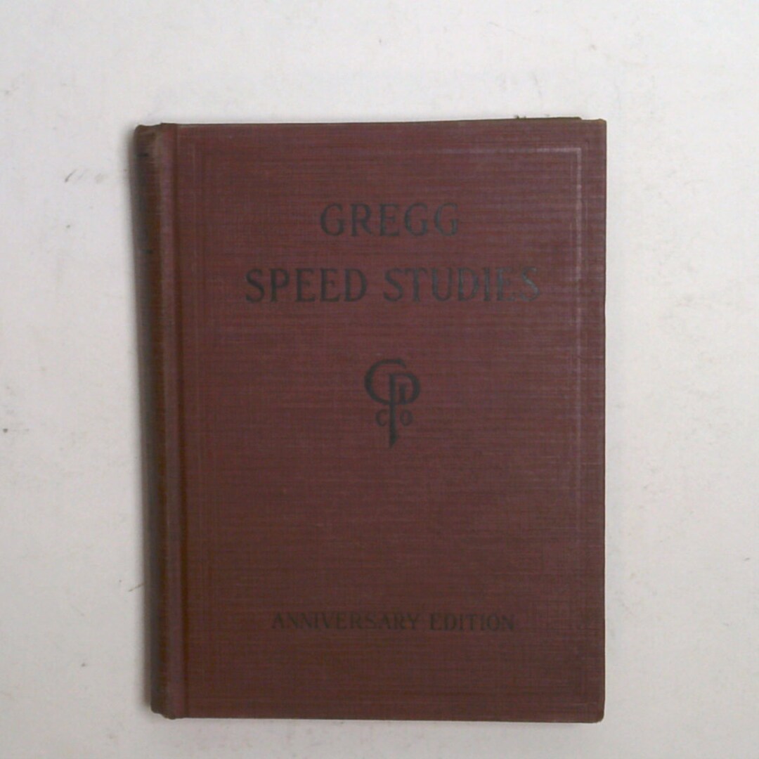 Vintage Book: Gregg Speed Studies Anniversary Edition 1929 0723 - Etsy
