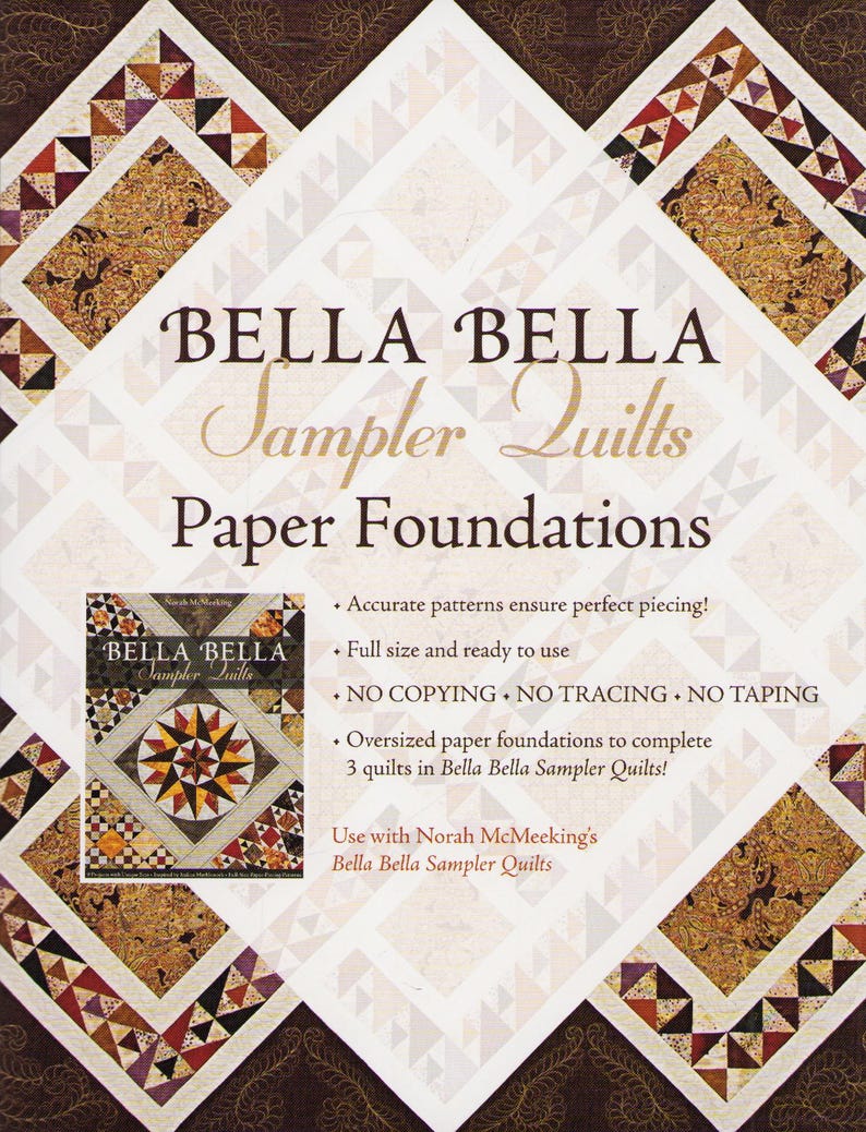 Bella Bella Sampler Quilts Paper Foundations, NEW! and UNUSED, 1125 - Etsy