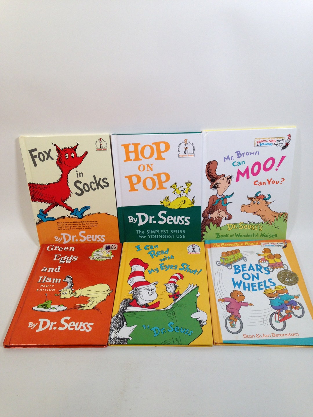 6 Dr. Seuss Books, Fox in Socks, Hop on Pop and 4 More! 0724 - Etsy