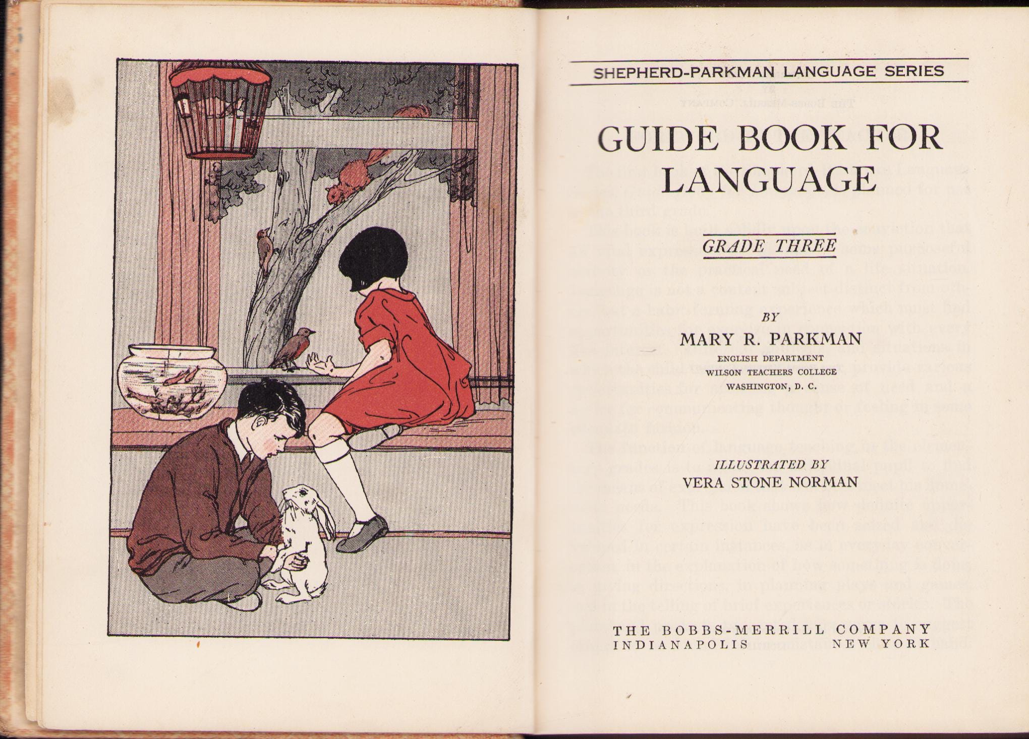 Vintage Book: Guide Book for Language, Grade Three and Four, Shepherd ...