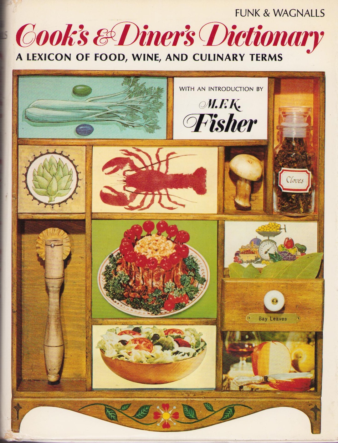 Vintage Book: Funk & Wagnalls Cook's and Diner's Dictionary, 1968, 1125 ...