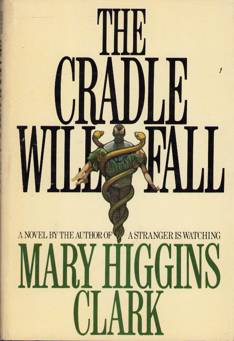 Vintage Book: the Cradle Will Fall by Mary Higgins Clark, Book Club ...
