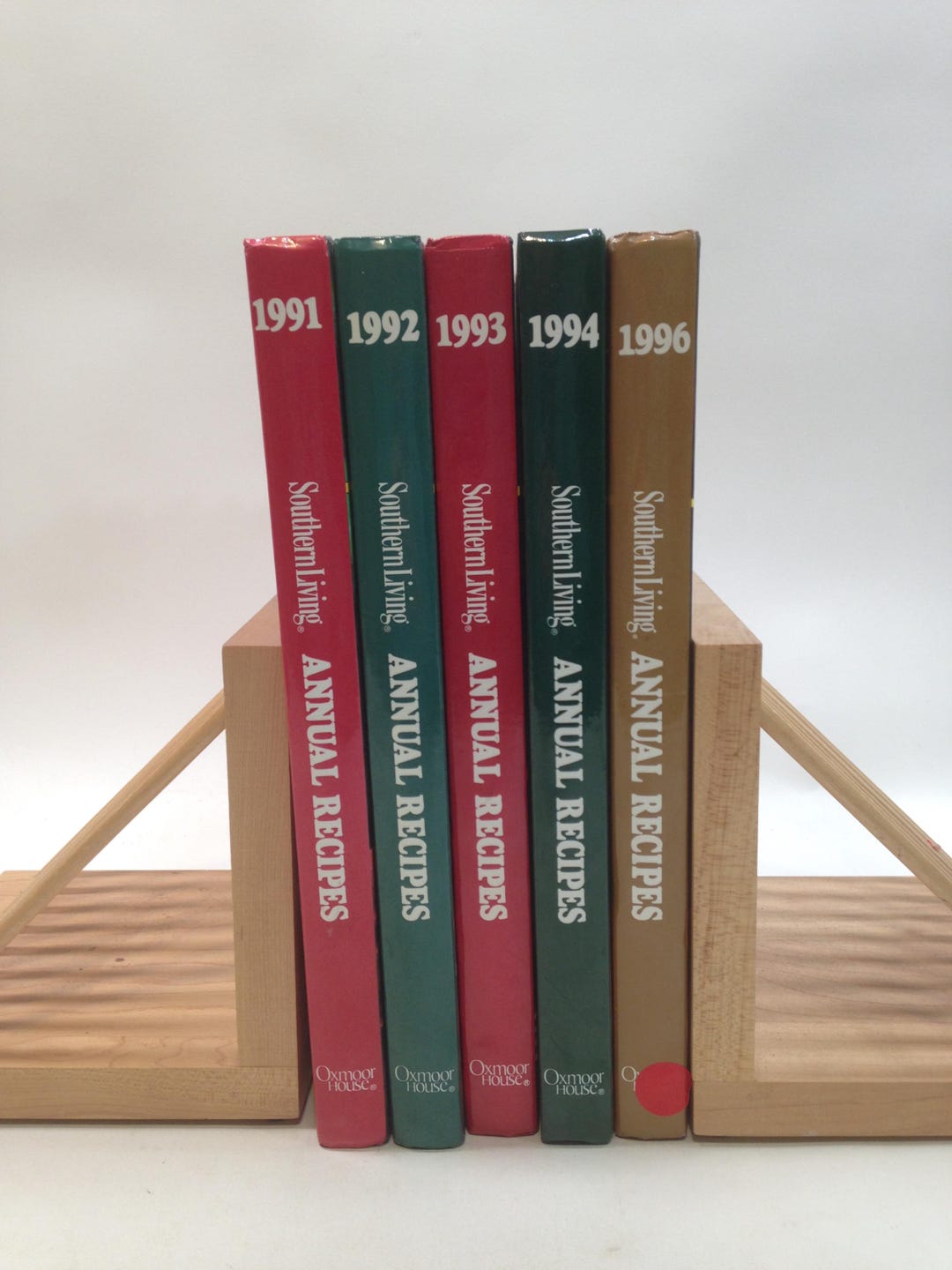 5 Southern Living Annual Recipe Cookbooks, 1991-1994, 1996 1124 - Etsy