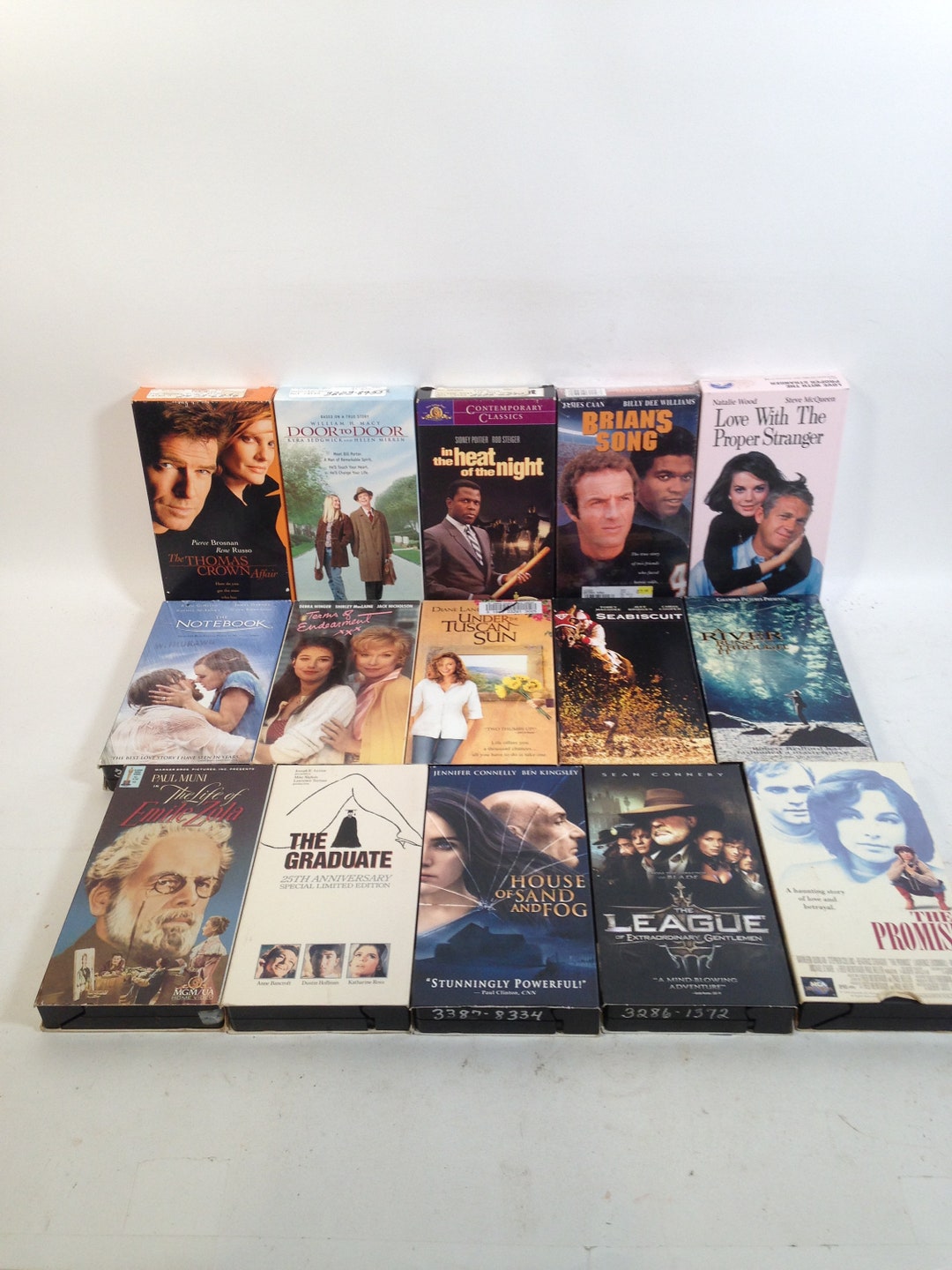 15 Movies on VHS Tape, Great Films, Brian's Song, Terms of Endearment ...