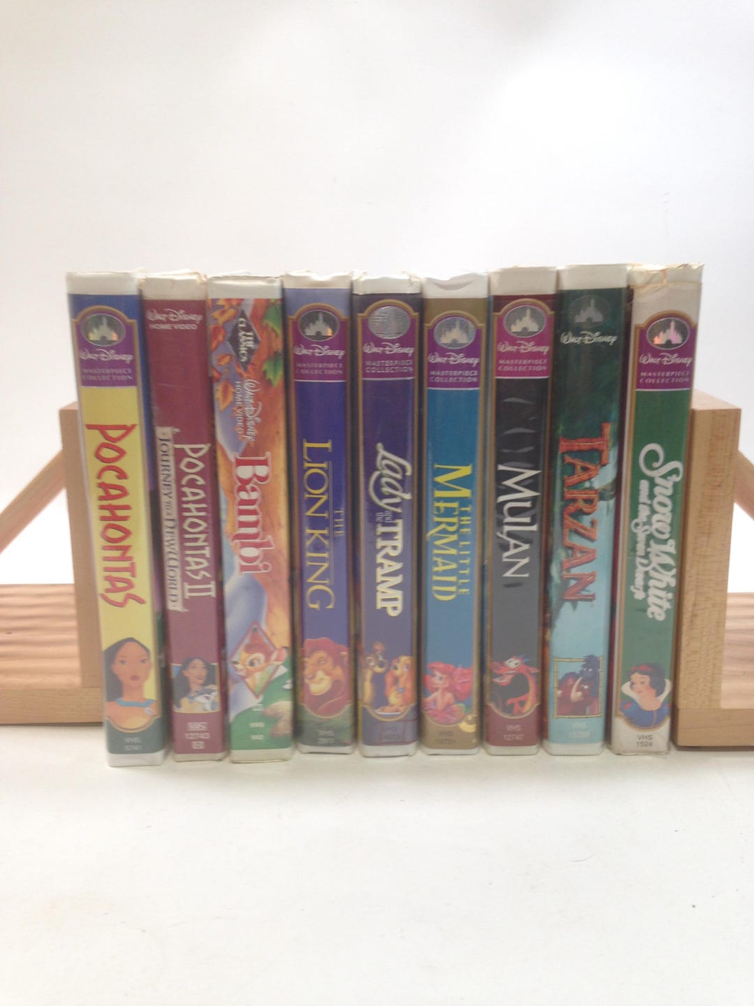 Big Lot of 9 Classic Disney Movies on VHS, Lady and the Tramp, Lion ...