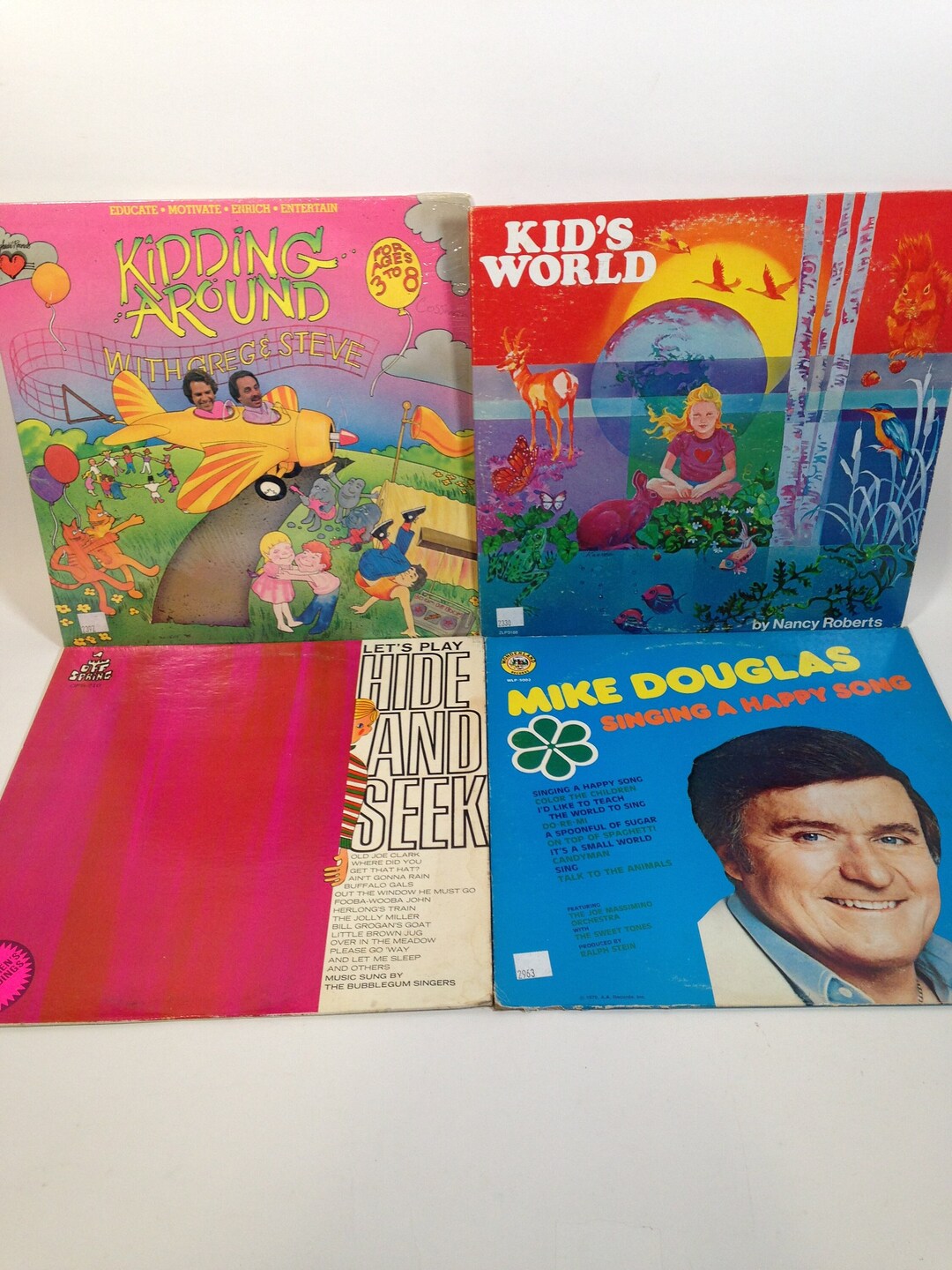 3 Vintage Children's Vinyl Records Fun & Happy Songs 1223 - Etsy