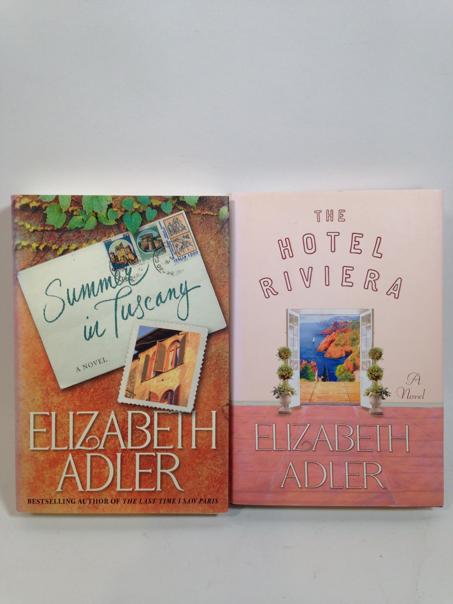2 Books by Elizabeth Adler, the Hotel Riviera & Summer in Tuscany 0624 ...