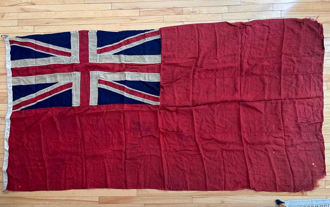 Rare Early 19th Century Red Ensign Flag - Etsy
