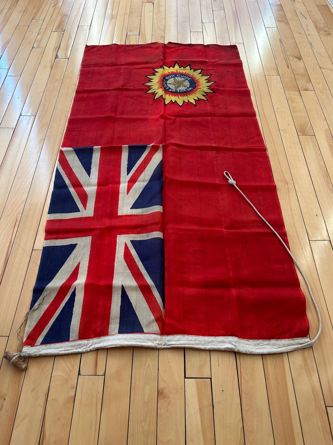 Vintage WWII Era British-india Red Ensign Flag - Etsy