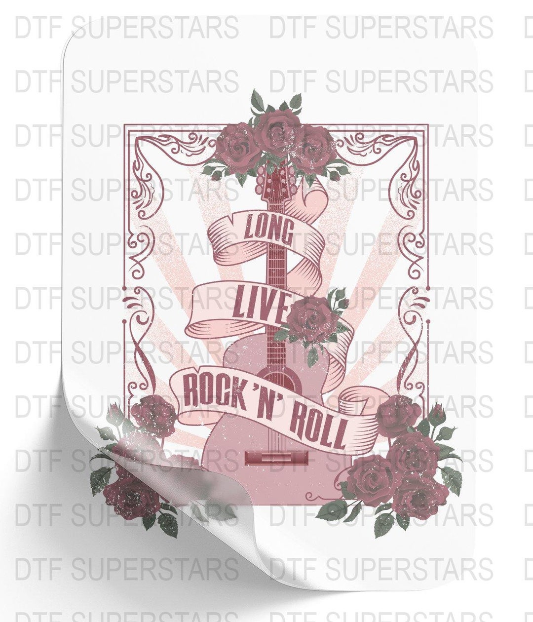 Long Live Roses Dtf Transfer Pack of 6 Custom Full Color - Etsy UK