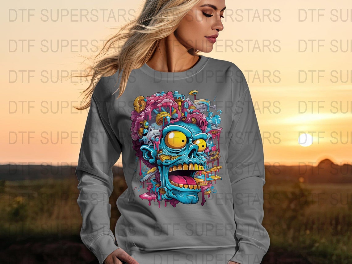 High-res Zombie Cartoon Sticker Digital Download 300 Dpi Png - Etsy