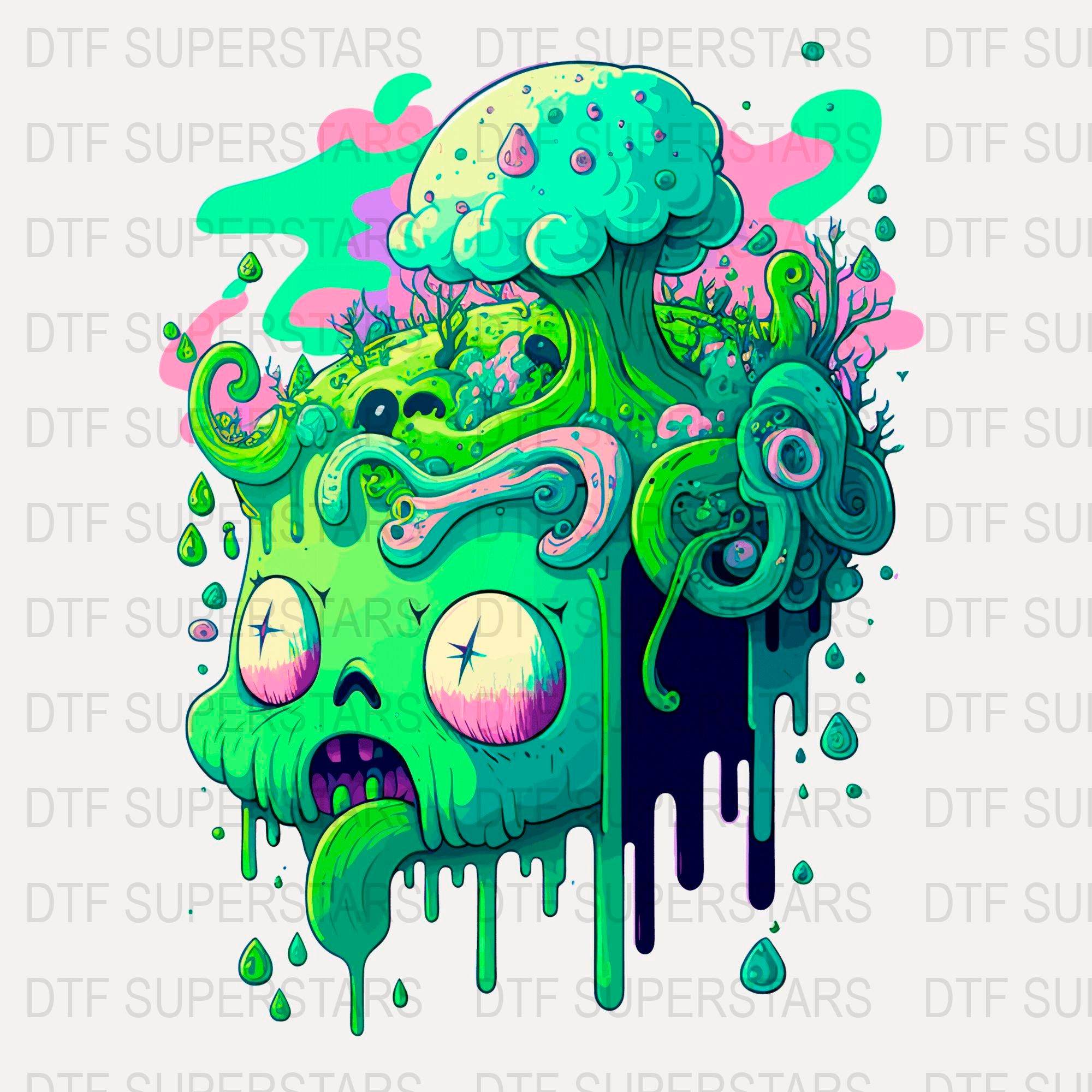 High-res 300 Dpi Cartoon Tree Monster Digital Download Vibrant Horror ...