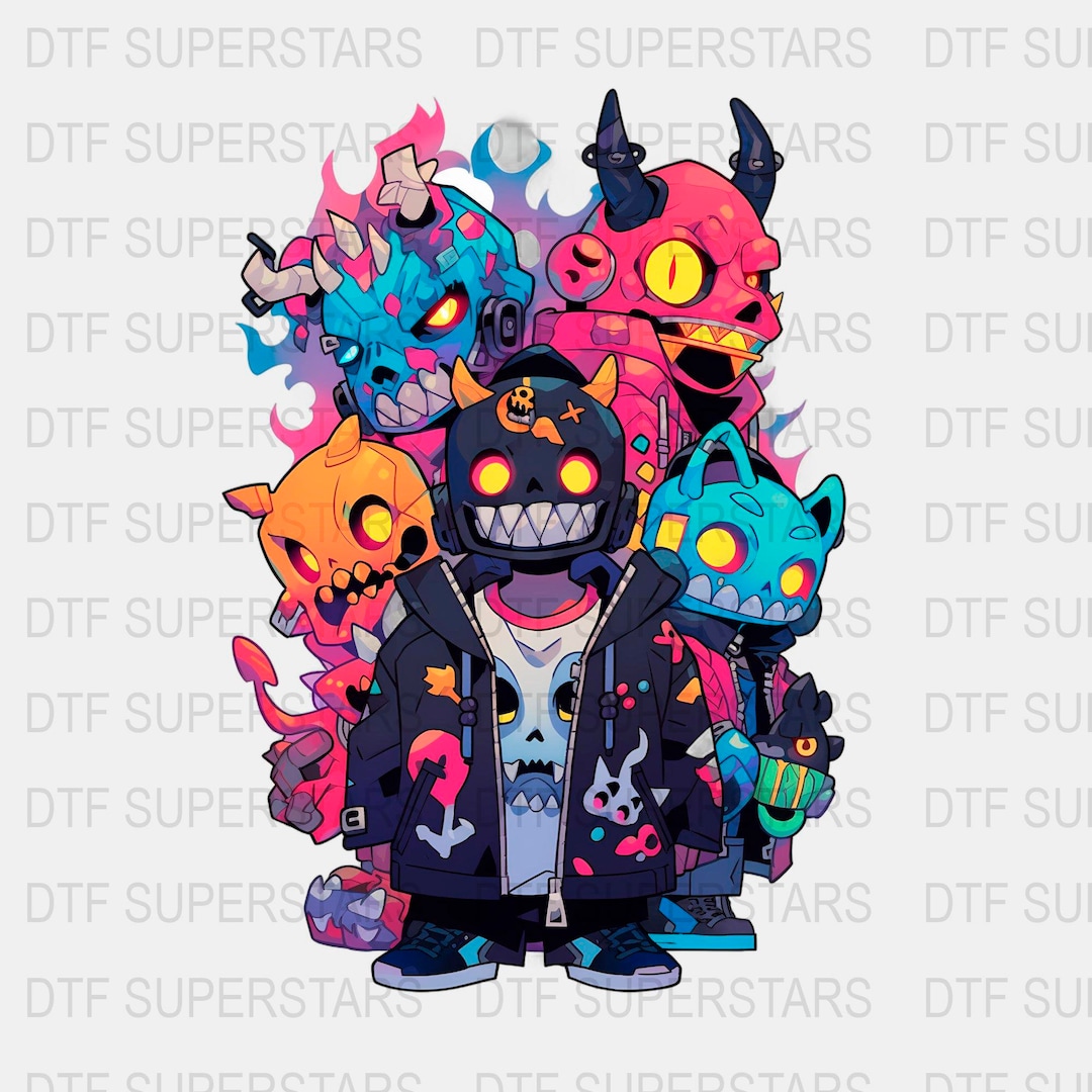 Urban Monster Crew Art High Resolution 300 Dpi Png Digital Download ...