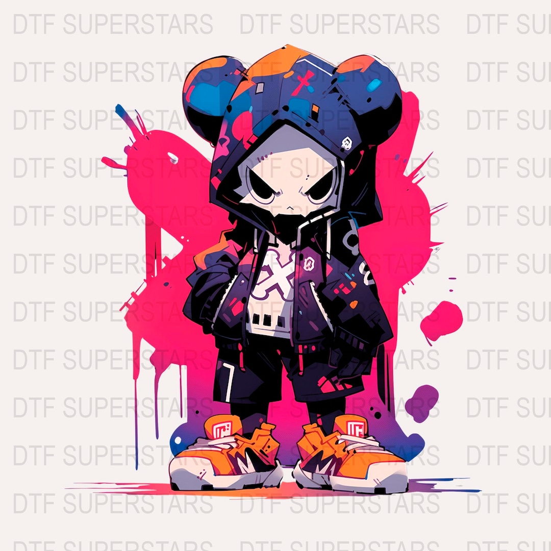 High-resolution Street Cartoon Character Png Vibrant Digital Art ...