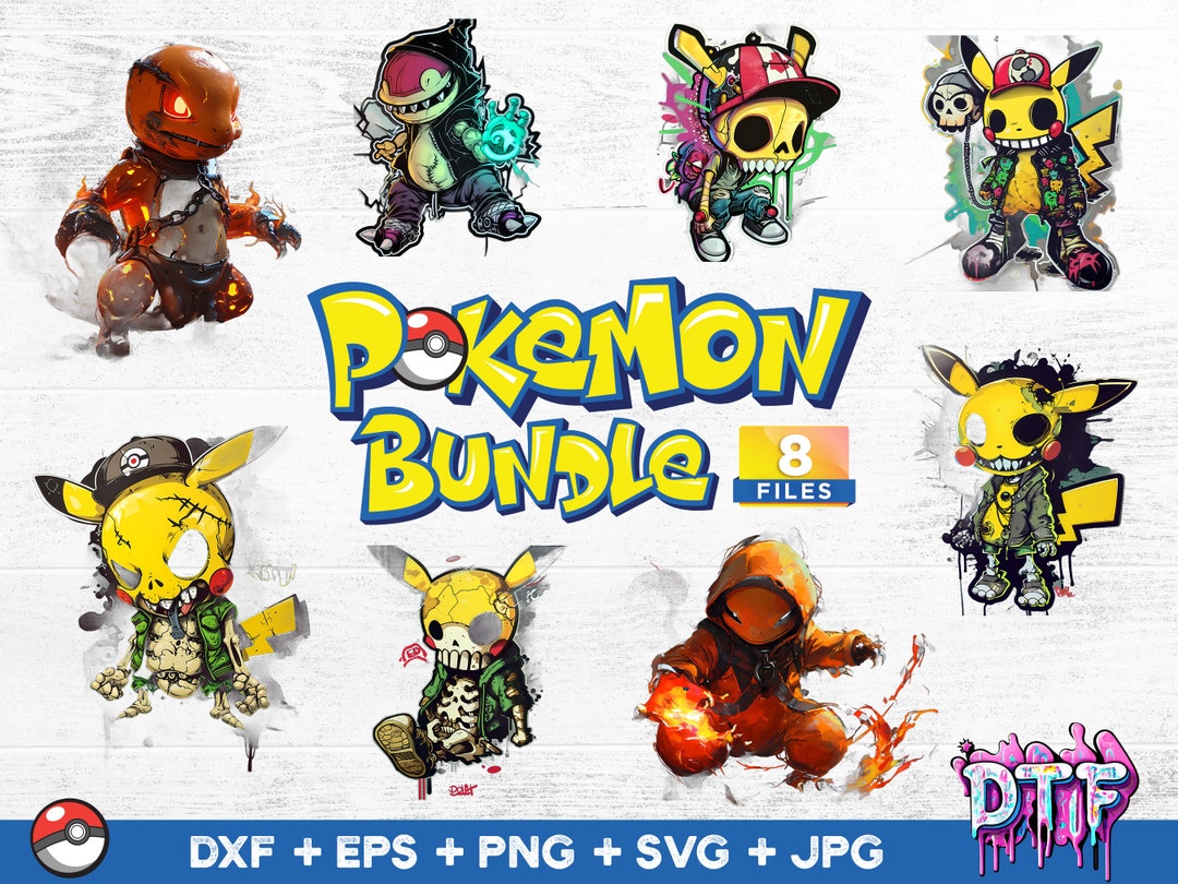 Pokedex-Bundle 1 SVG/PNG/PDF-Schnittdateien 300 dpi Digitaler Download ...