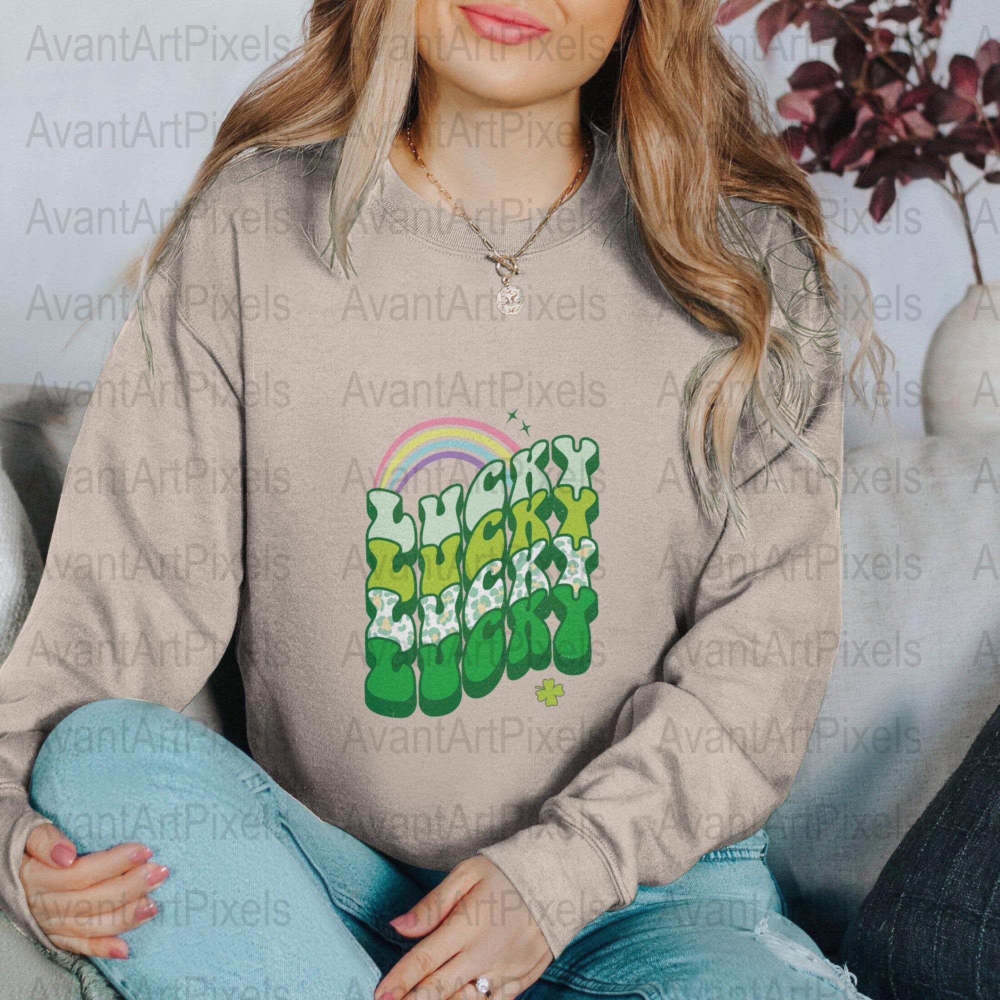 Lucky Rainbow Stacked High Resolution 300 Dpi Png Digital Download ...