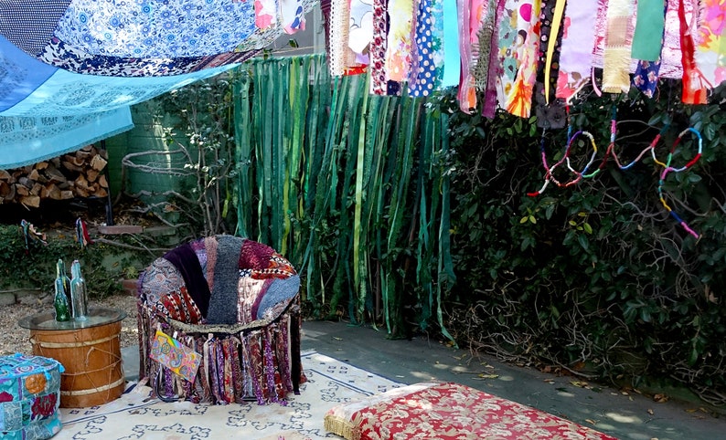 Boho, Gypsy Rag Curtain, Mid Summer Nights Dream, Garden Party, Up ...