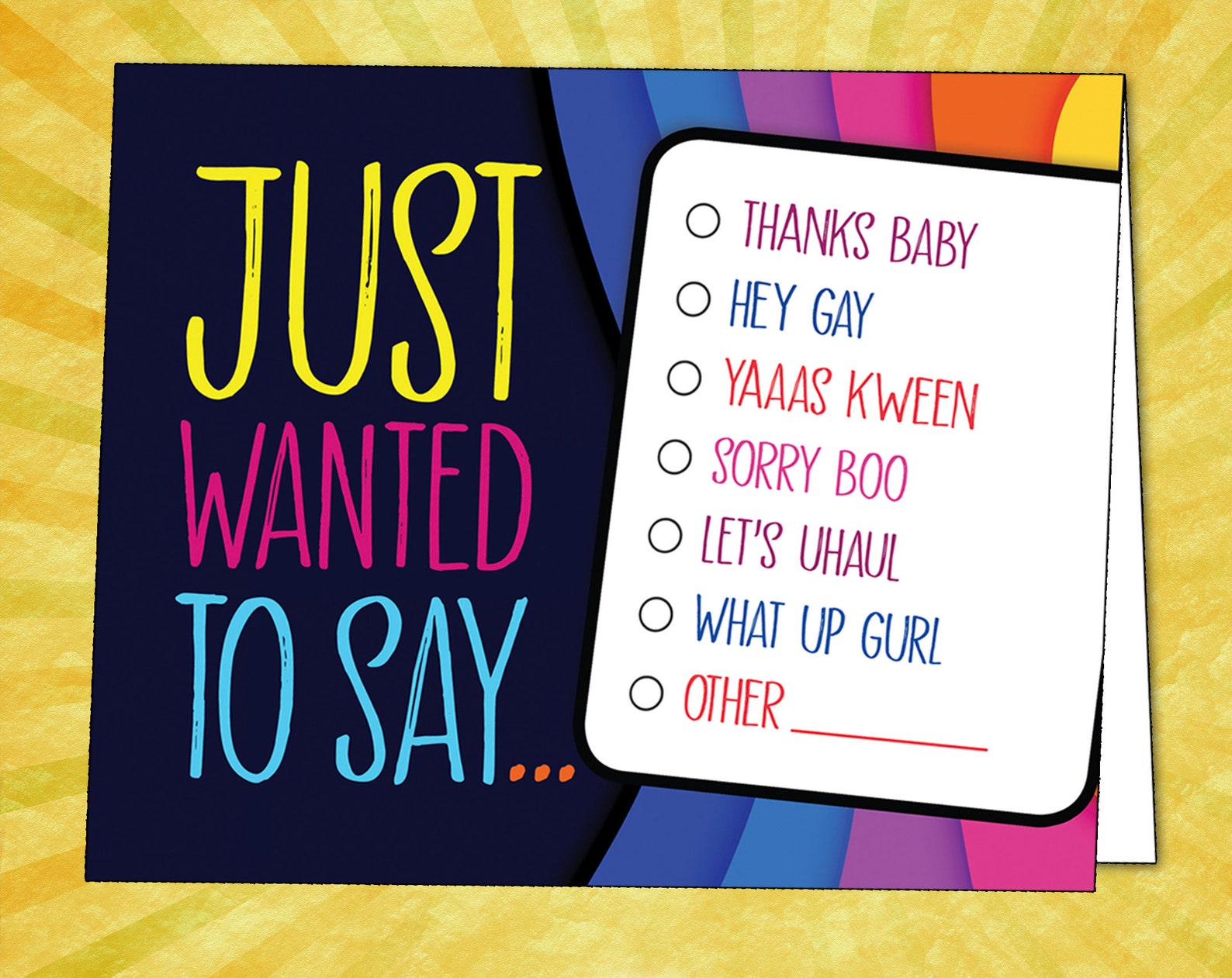 Gay Thank You Note Cards Box Of 8 Etsy