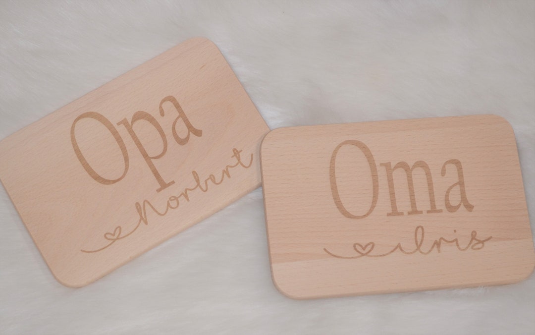 Tabla de madera Abuela/Abuelo con nombre - Etsy México