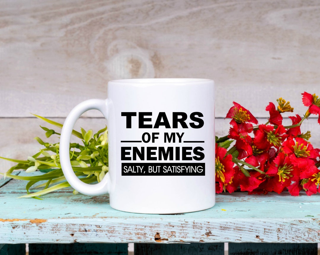 Tears of My Enemies Mug Funny Coffee Cup Gag Gift for Him Her Boyfriend ...
