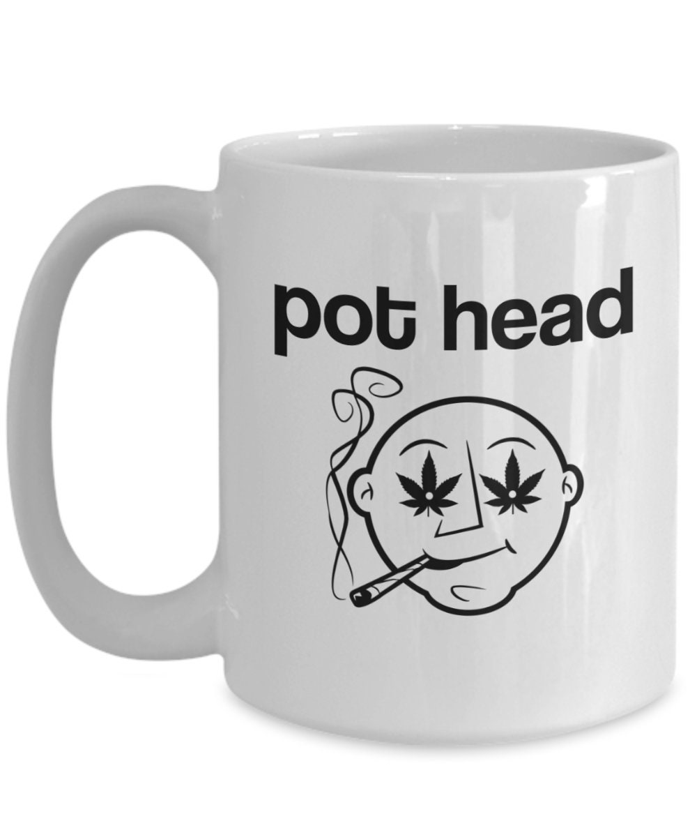 Pot Head Mug Funny Coffee Mug Gag Gift for Coffee Weed Lover - Etsy
