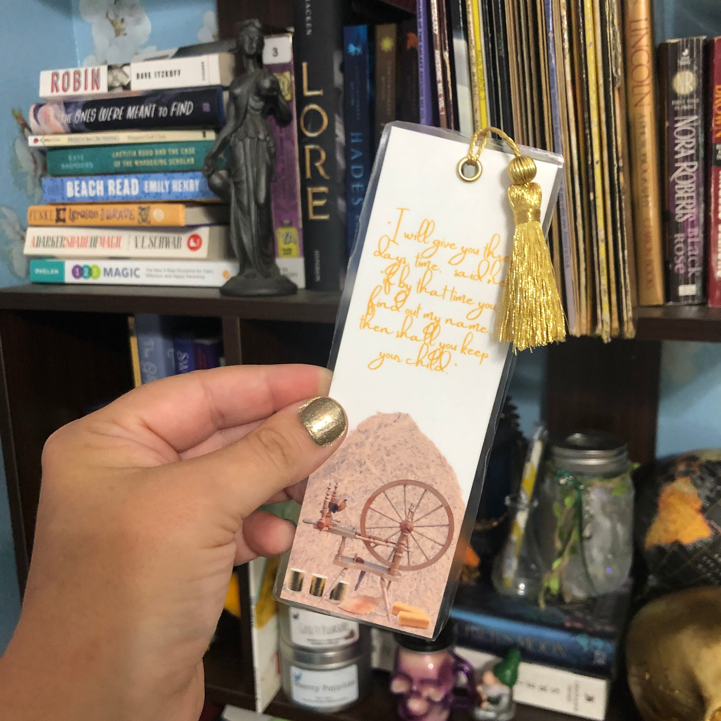 Rumpelstiltskin Themed Fairy Tale Bookmark - Etsy