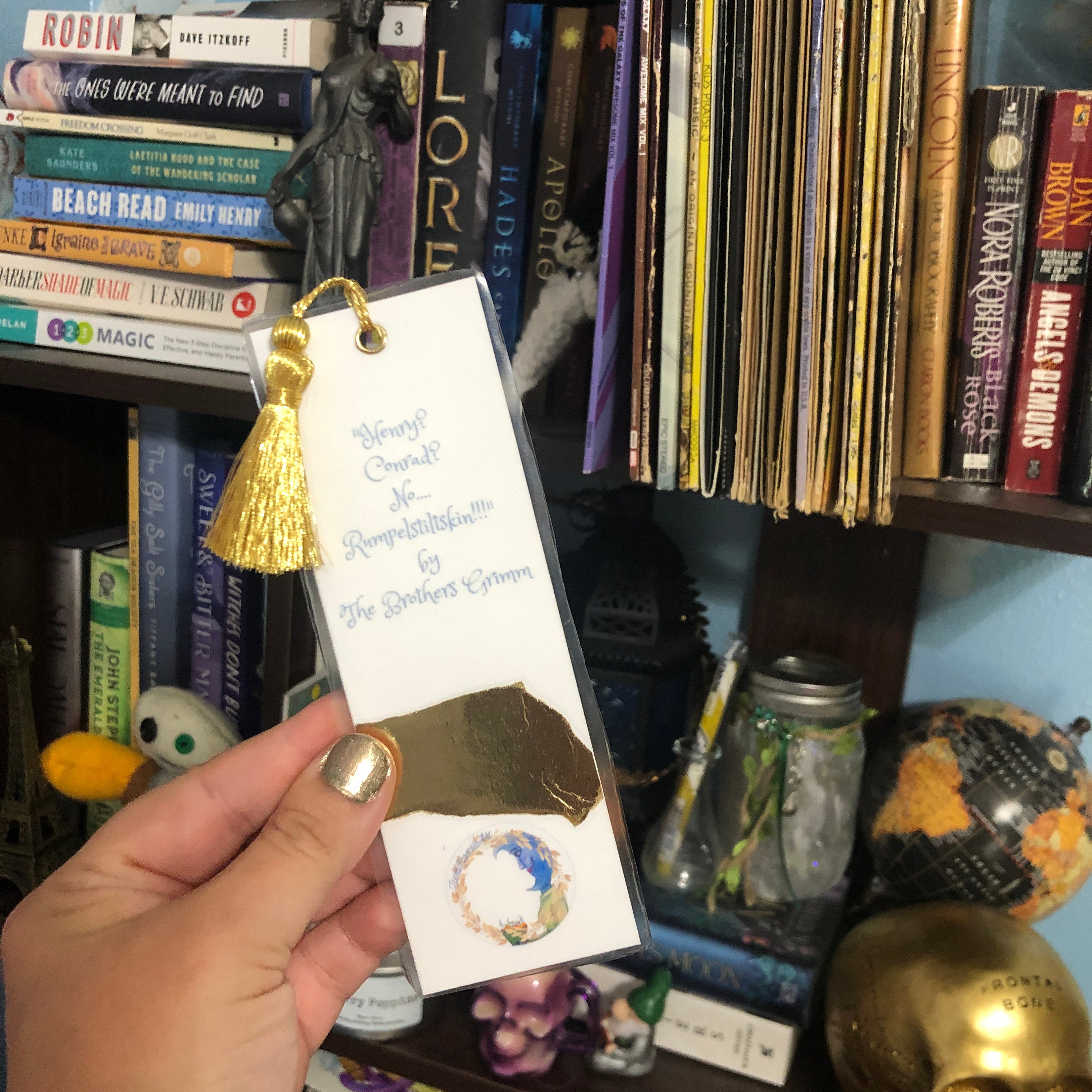 Rumpelstiltskin Themed Fairy Tale Bookmark - Etsy