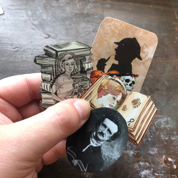 Bookish Mystery Vinyl Stickers/water Resistant | Etsy