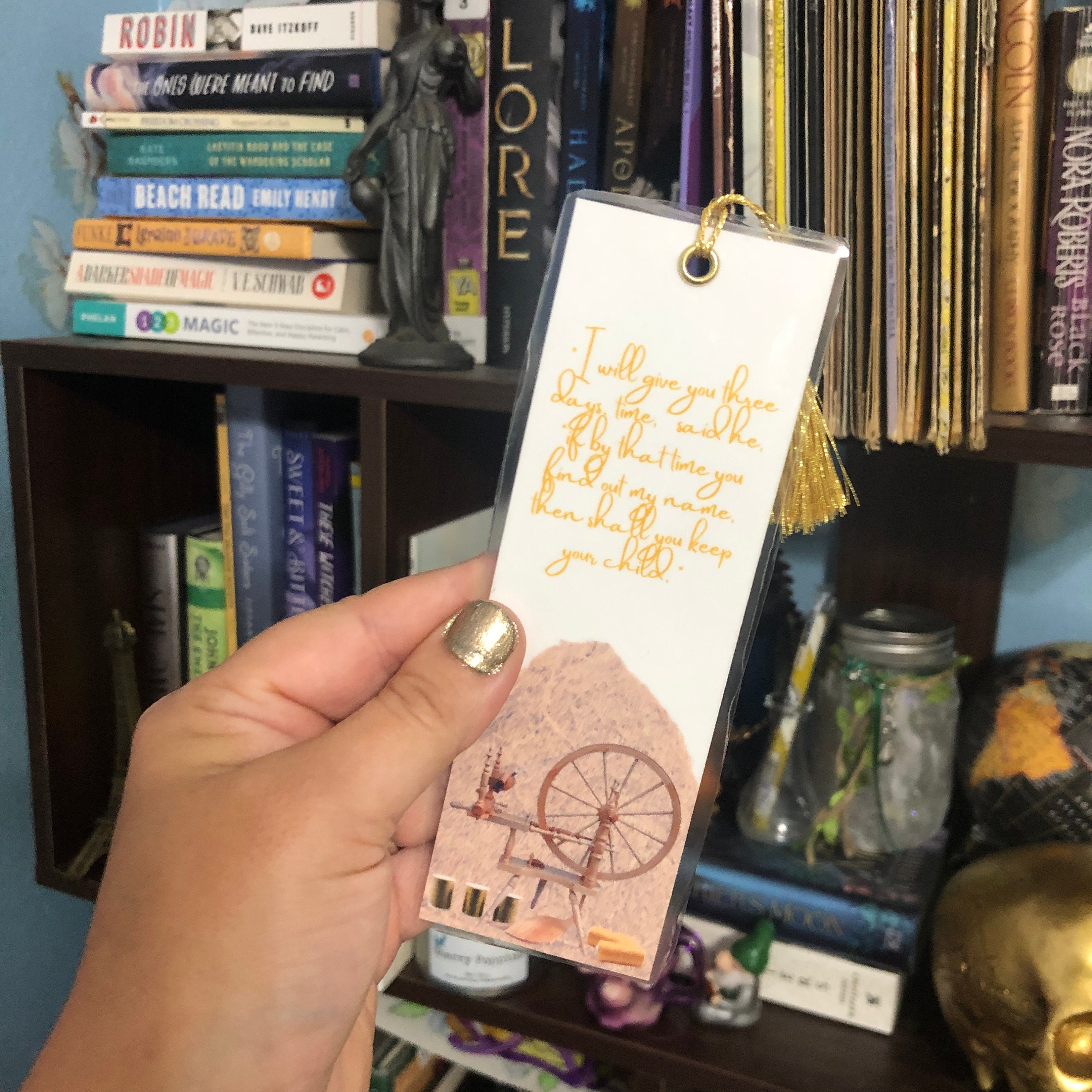 Rumpelstiltskin Themed Fairy Tale Bookmark - Etsy