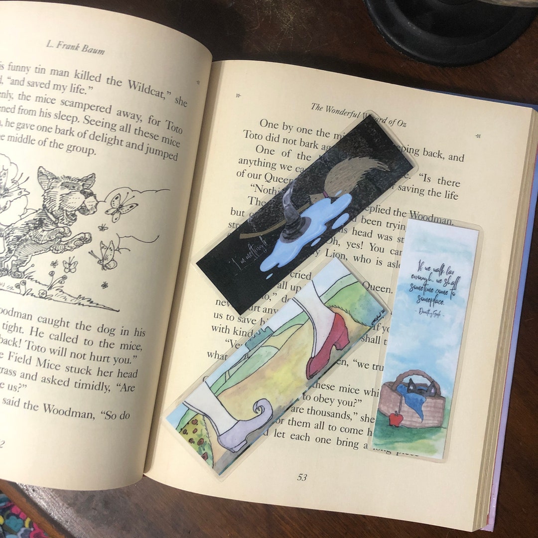 Munchkin Sized Wizard of Oz Themed Bookmarks, 3 Pack - Etsy