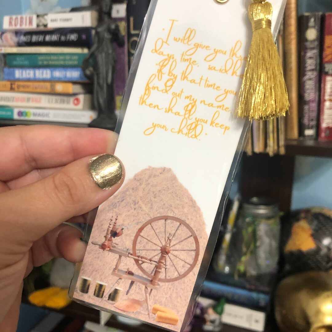 Rumpelstiltskin Themed Fairy Tale Bookmark - Etsy