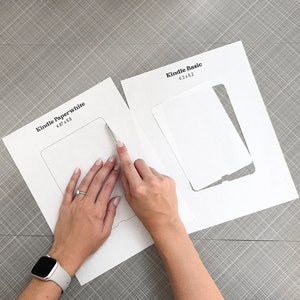 DIY Insert Template Kindle Paperwhite 11th Gen or Basic Clear Cases ...
