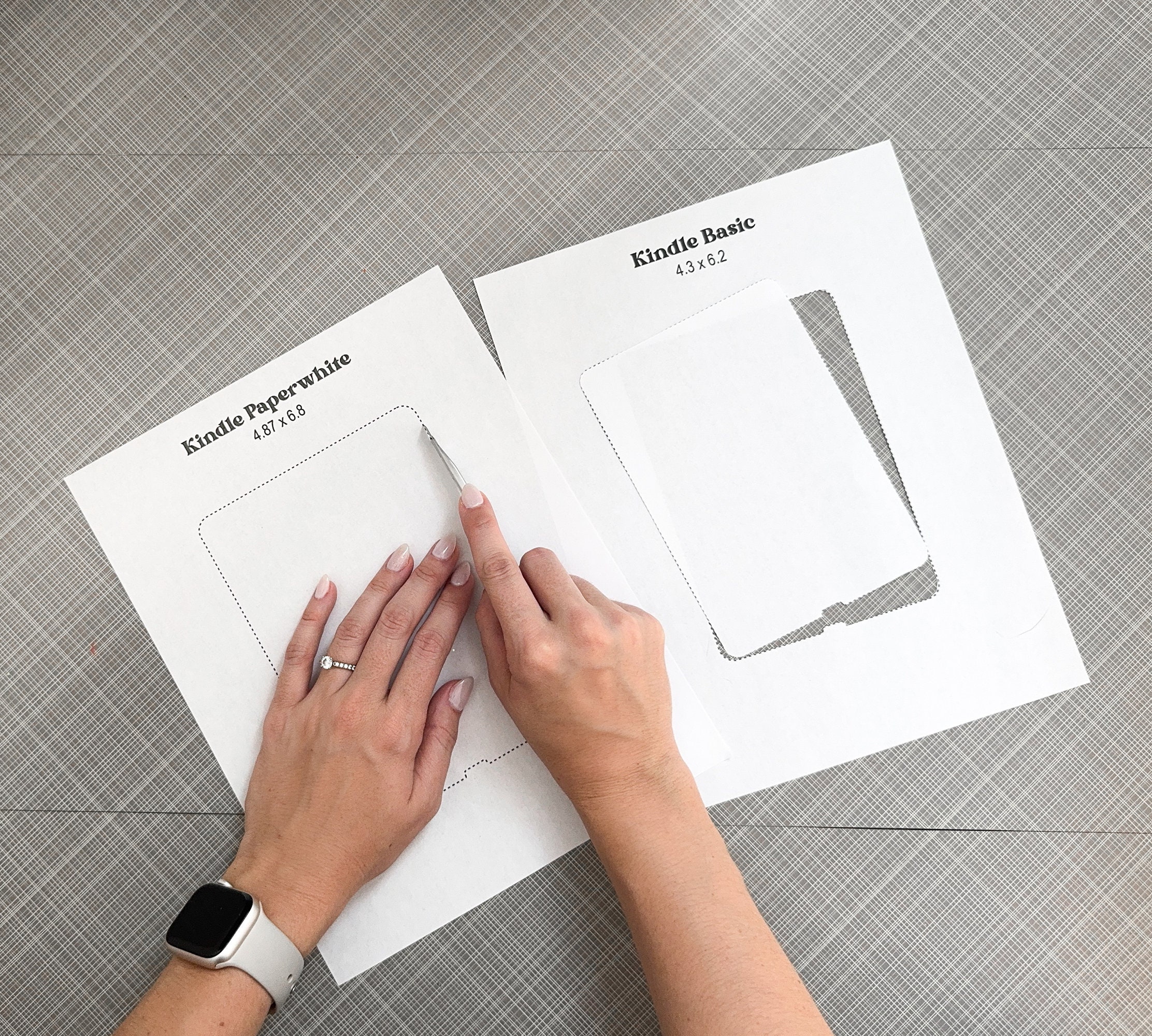 Modelo de encarte faça você mesmo Kindle Paperwhite 11ª geração ou ...