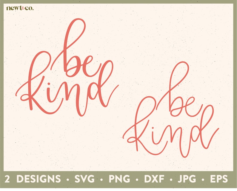 Be Kind SVG dxf eps jpg png para Cricut Silhouette - Etsy México