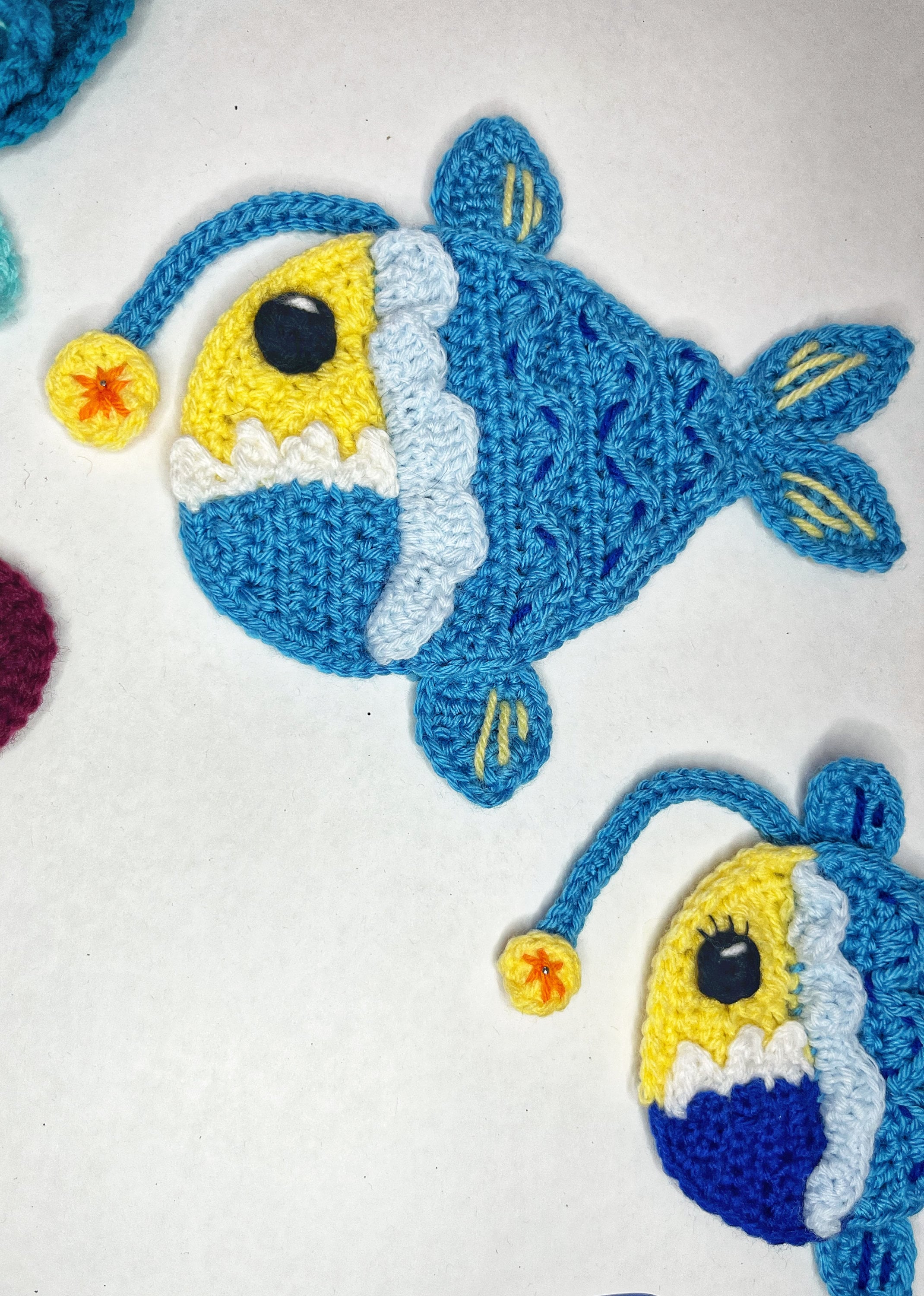 Crochet Anglerfish Applique Pattern - Etsy