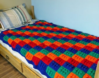 Crochet Building Block Blanket Pattern - Etsy