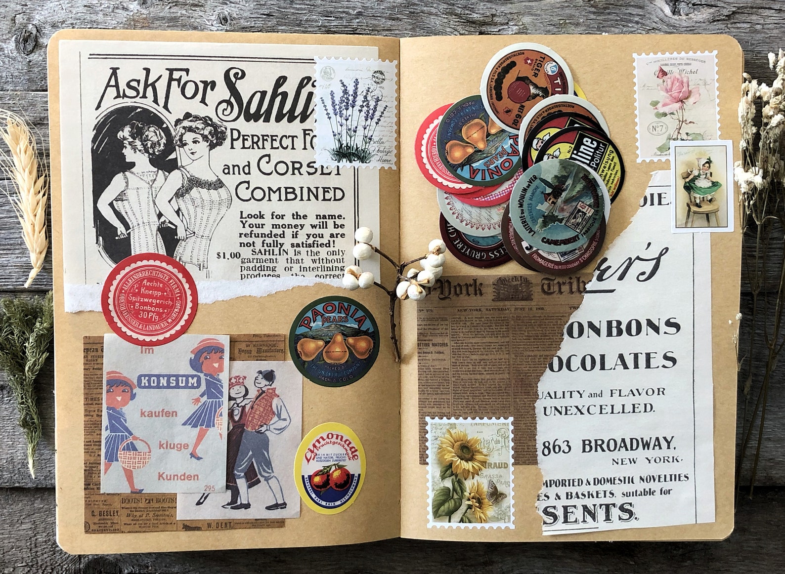 Vintage 50 Pc. Scrapbook/journal Package - Etsy